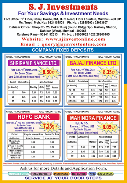 Welcome to S J Invest